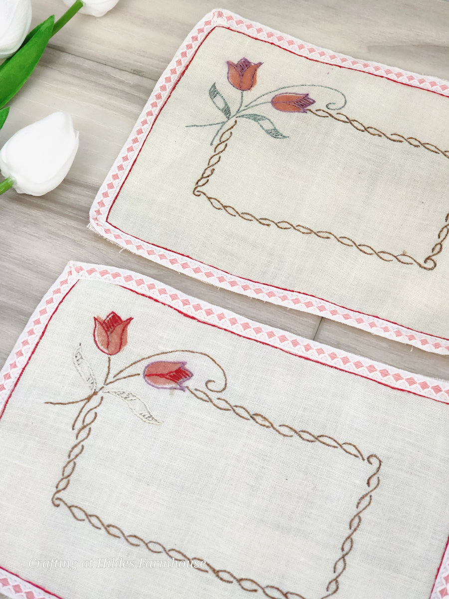 Vintage Tulip Linen Set – Hilde's Farmhouse